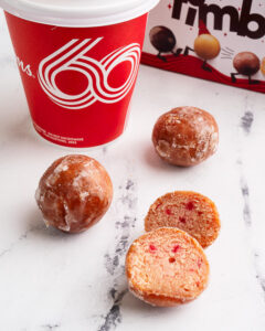 Tim Hortons Cherry Timbits - NEW Timbit flavour - Foodgressing