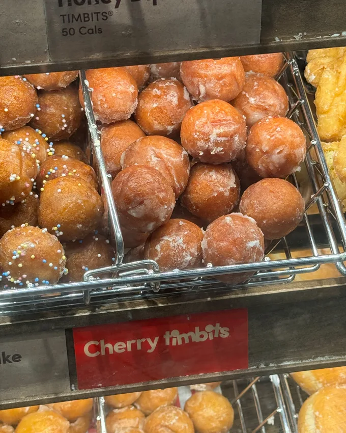 Tim Hortons Cherry Timbits - NEW Timbit flavour - Foodgressing