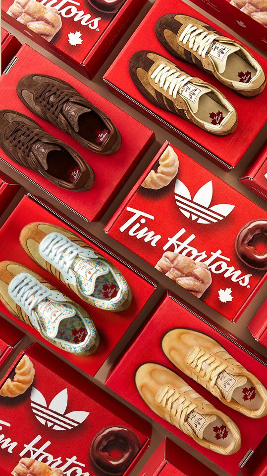 Tim Hortons + adidas team National Donut Day shoe collection - Foodgressing
