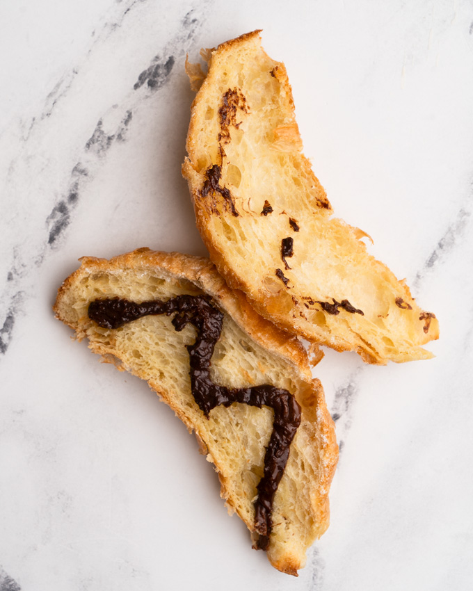 Tim Hortons Croissant with Nutella - Foodgressing