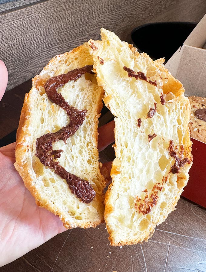 Tim Hortons Croissant with Nutella - Foodgressing