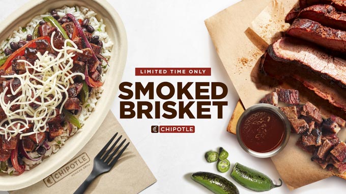 Chipotle Brings Back Smoked Brisket in the U.S. and Canada - Foodgressing