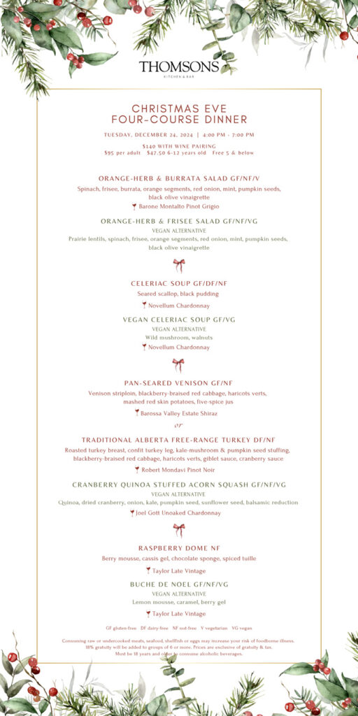 Christmas Calgary 2024: Dinner, Turkey to Go, Brunch - Foodgressing