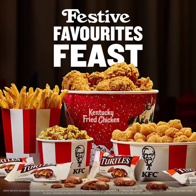KFC Canada’s Festive Menu Brings Holiday Cheer - Foodgressing
