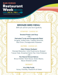 San Diego Restaurant Week Winter 2025: Menus, Dates - Foodgressing