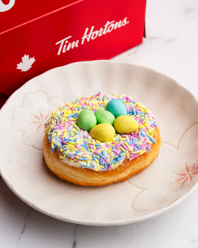 Tim Hortons Spring Menu 2025 featuring Cadbury Mini Eggs Treats