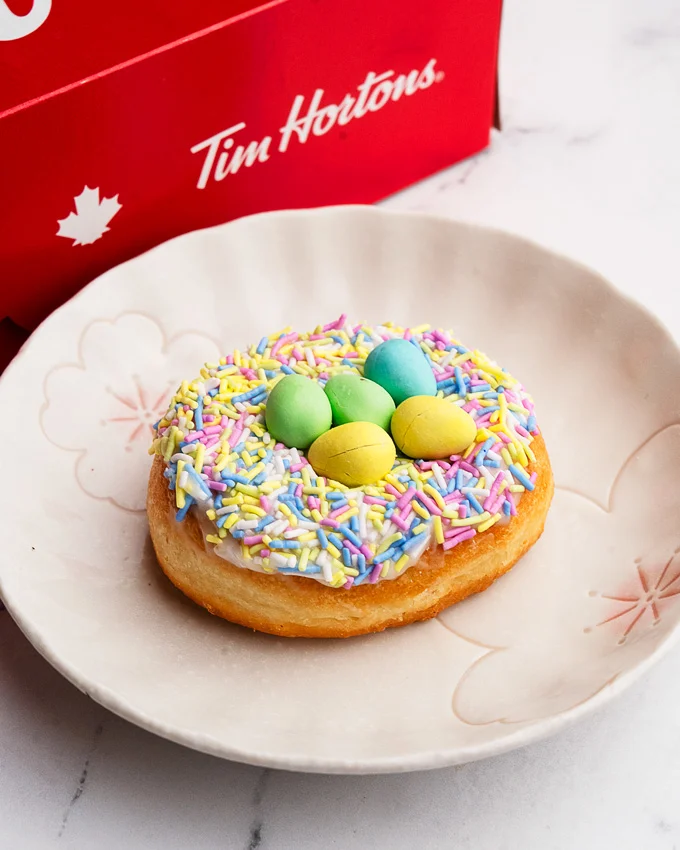 Tim Hortons Spring Menu 2025 featuring Cadbury Mini Eggs Treats