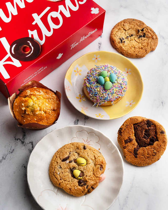 Tim Hortons Spring Menu 2025 featuring Cadbury Mini Eggs Treats