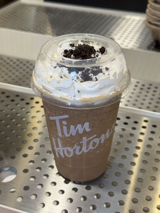 Tim Hortons Oreo Mocha Iced Capp: Price, Calories, Review - Foodgressing