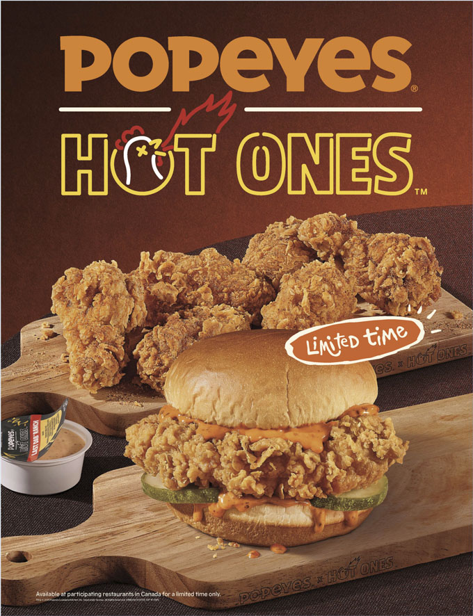 Popeyes x Hot Ones Debut Spicy Limited-Time Menu in Canada - Foodgressing