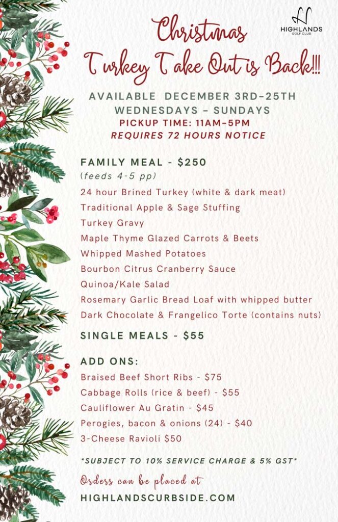 Christmas Edmonton 2025: Dinner, Turkey To Go, Brunch - Foodgressing