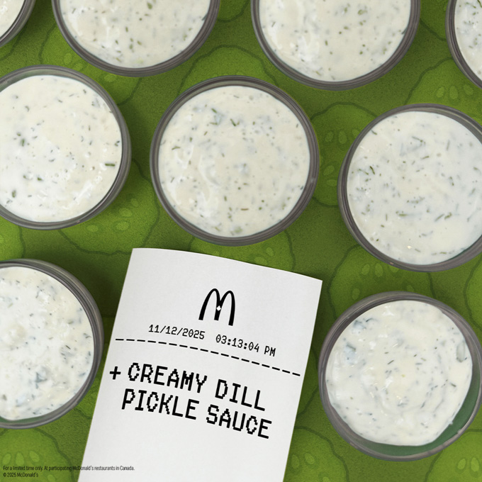 McDonald’s Canada NEW Triple Pickle McCrispy & Creamy Dill Dip